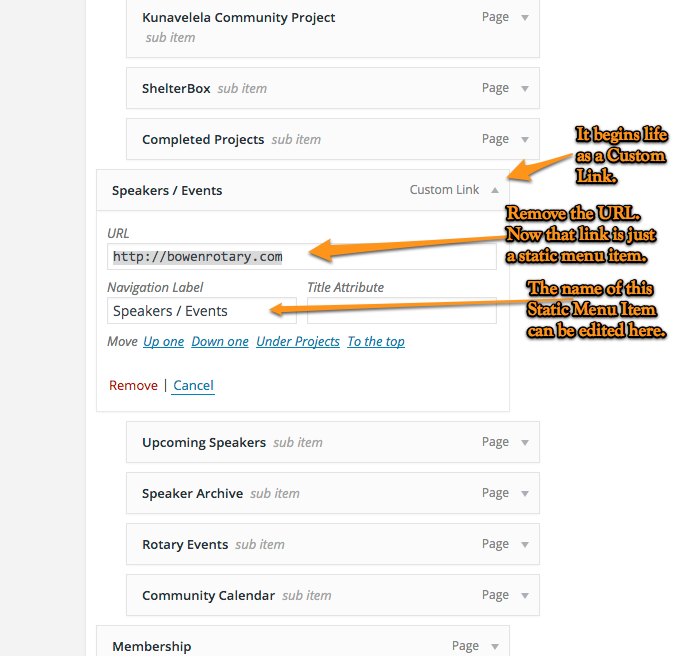 Static Menu Items | Rotary Club of Bowen Island